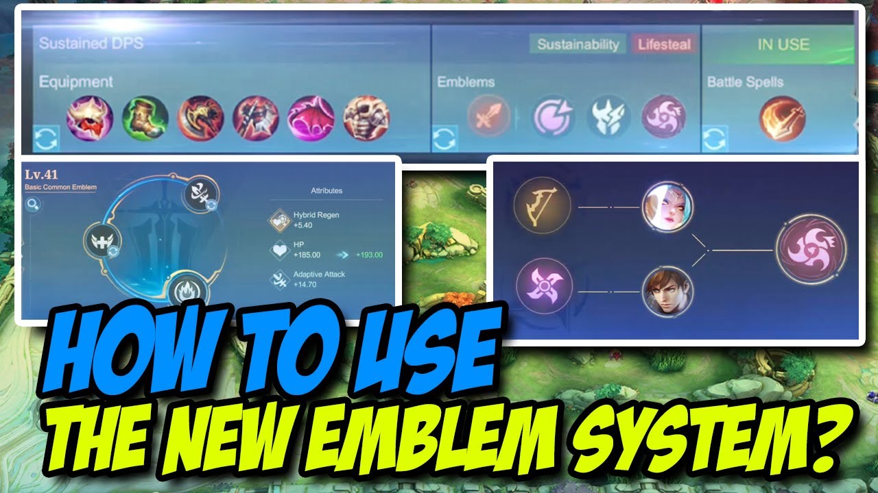 HOW TO USE THE REVAMPED EMBLEM SYSTEM? HOW TO USE THE NEW BATTLE SETUP ...