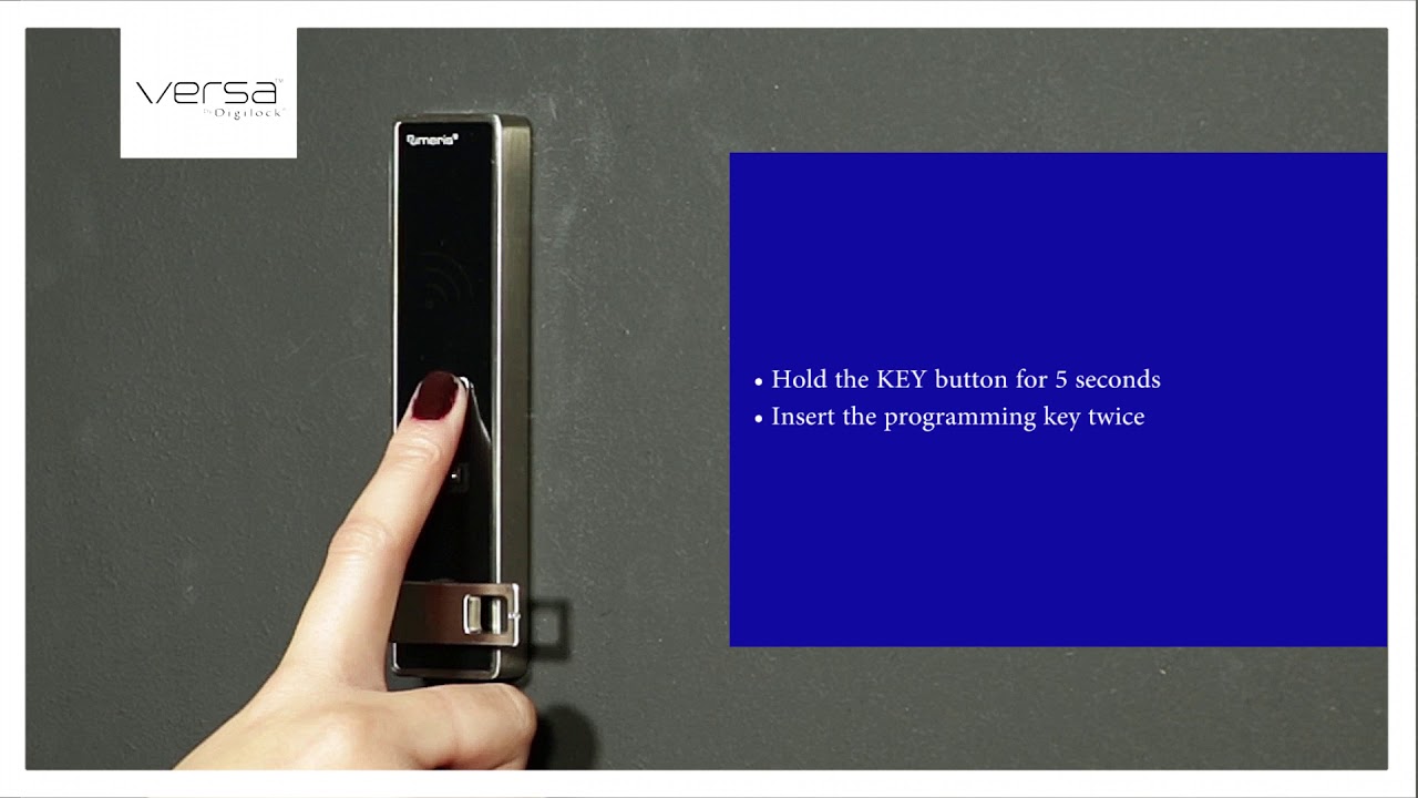 How to remove the Manager Keys from a Digilock VERSA RFID lock - YouTube