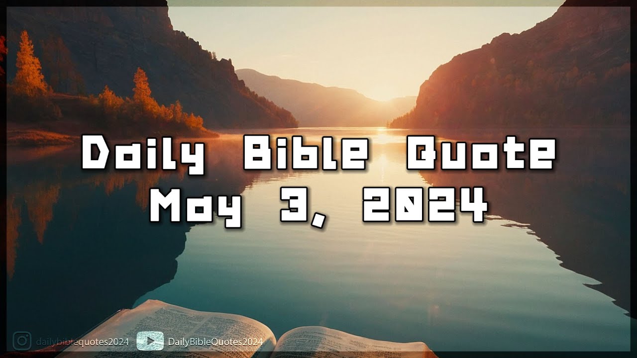Psalm 5:3 | Daily Bible Quote May 3, 2024 - YouTube