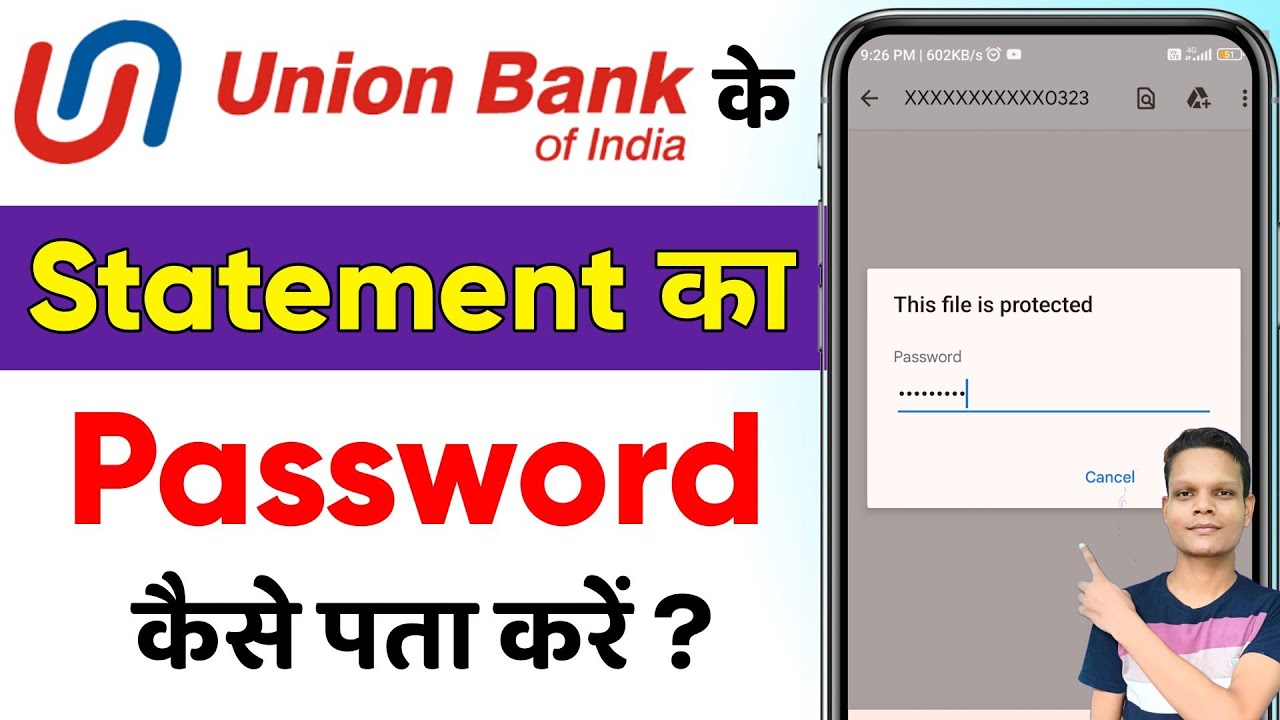 Union Bank Statement Pdf Password | Union Bank Of India Bank Statement ...
