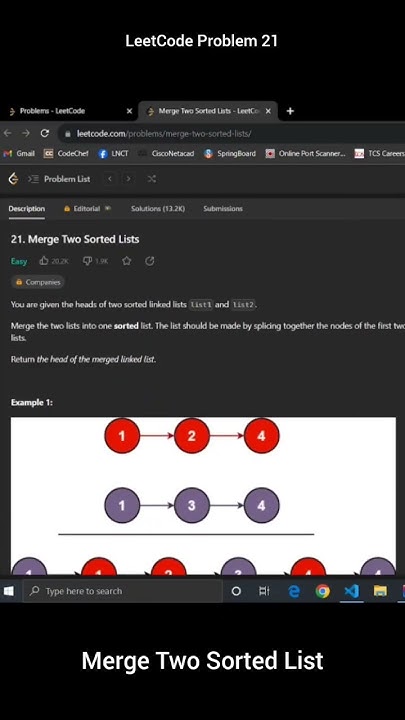 Merge Two Sorted Lists LeetCode Solution | JAVA | Problem 21 | Careless Coding | #leetcode #java ...