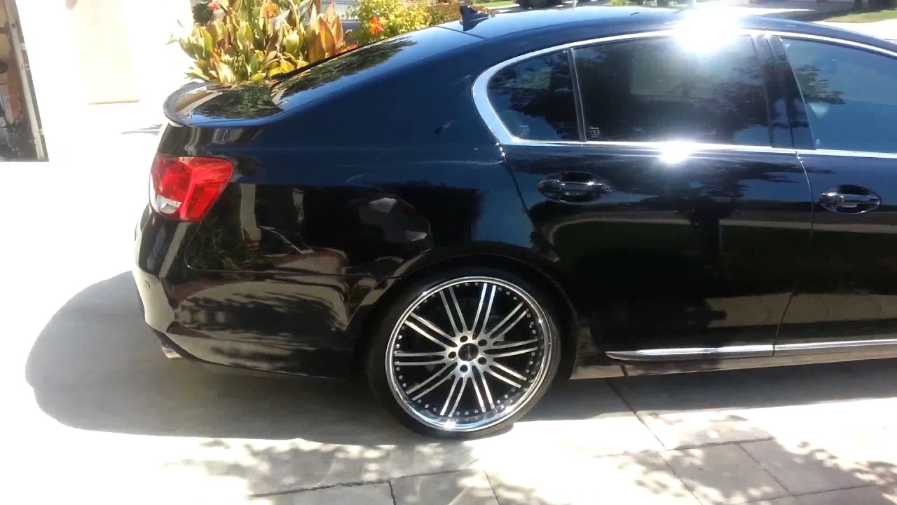 black lexus gs 350 - YouTube