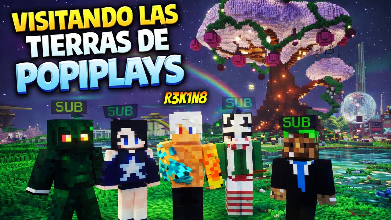 ⭐💜 POPIPLAYs ME ENSEÑA SUS TIERRAS 😱 | DiosesMC (Vegetta777 y Willyrex ...