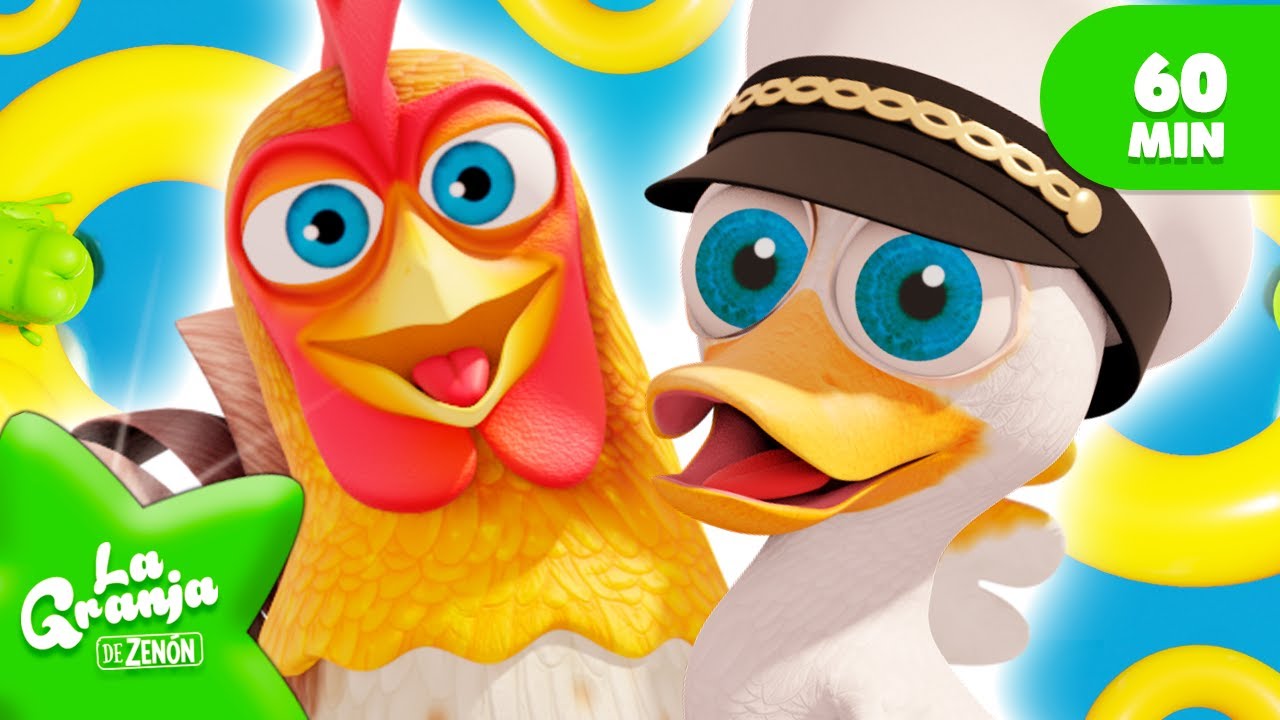 ESPECIAL 🌈 Patito Cua Cua 🦆 MARATÓN CANCIONES DE LA GRANJA DE ZENÓN 👨🏻 ...