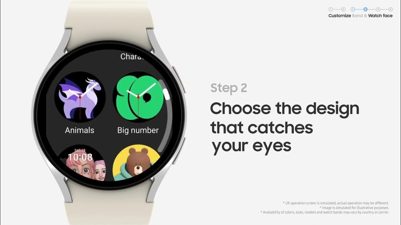 Galaxy Watch6 Series How to customize Band Watch face - YouTube