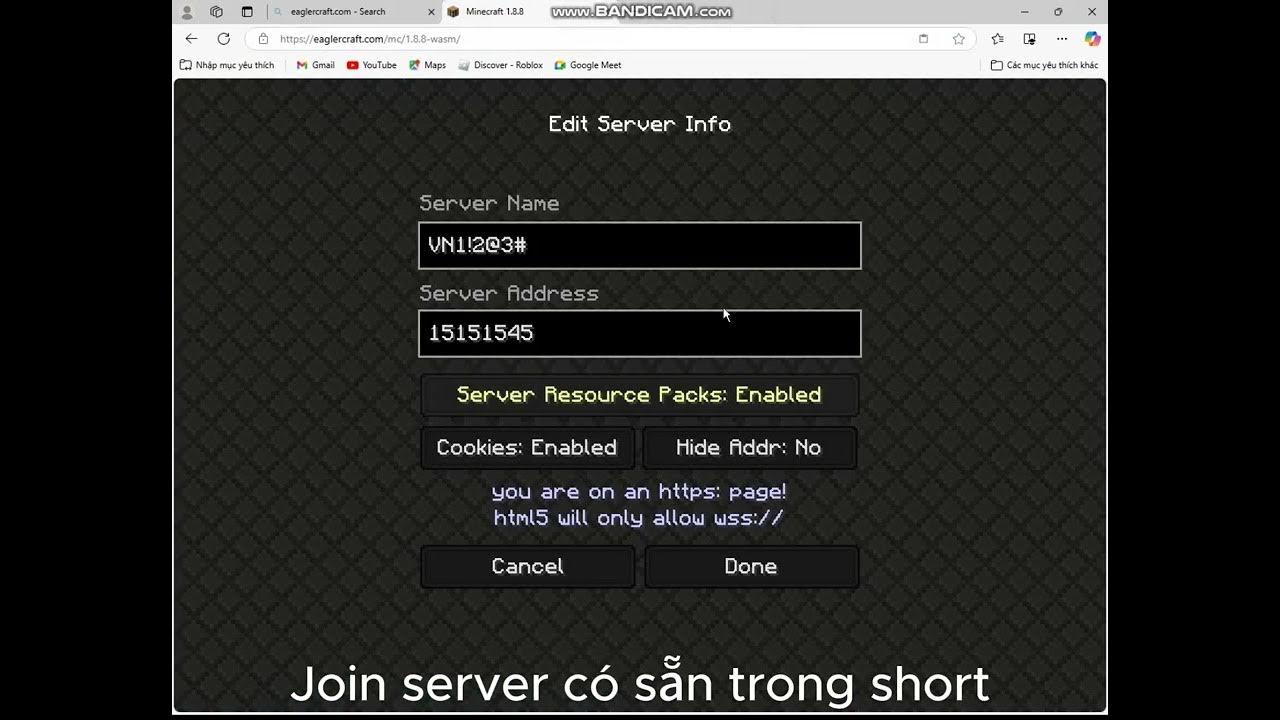 Server Eaglercraft - YouTube
