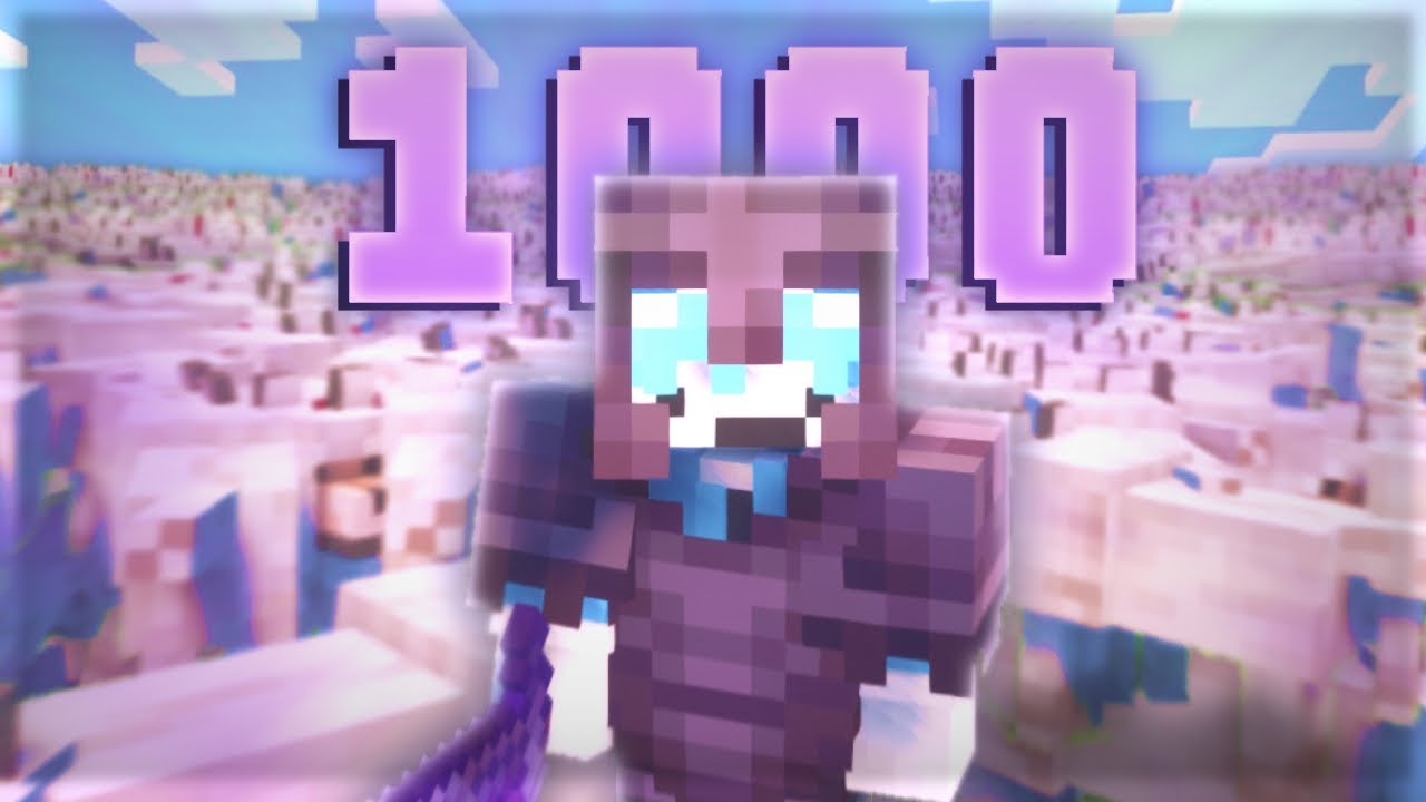 Killing a FULL NETHERITE player with 1,000 WOLVES - YouTube