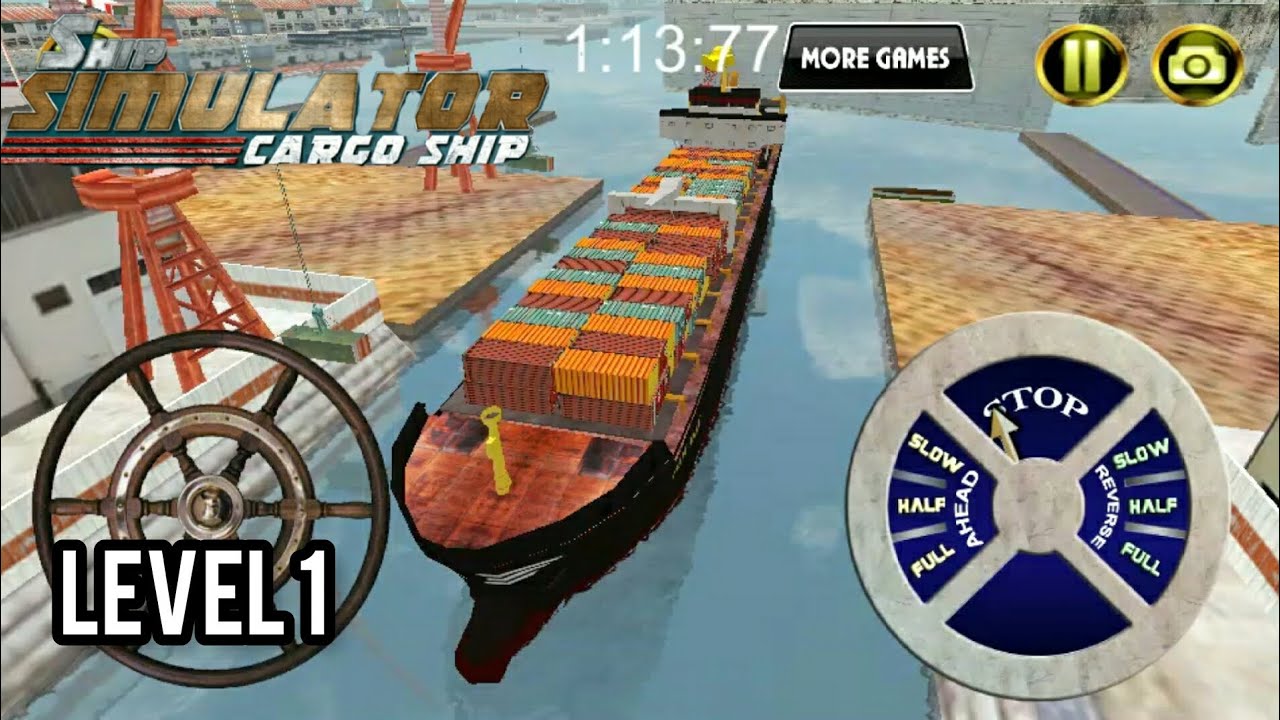 Cargo Ship | Level 1 | Ship Simulator Cargo Ship - YouTube