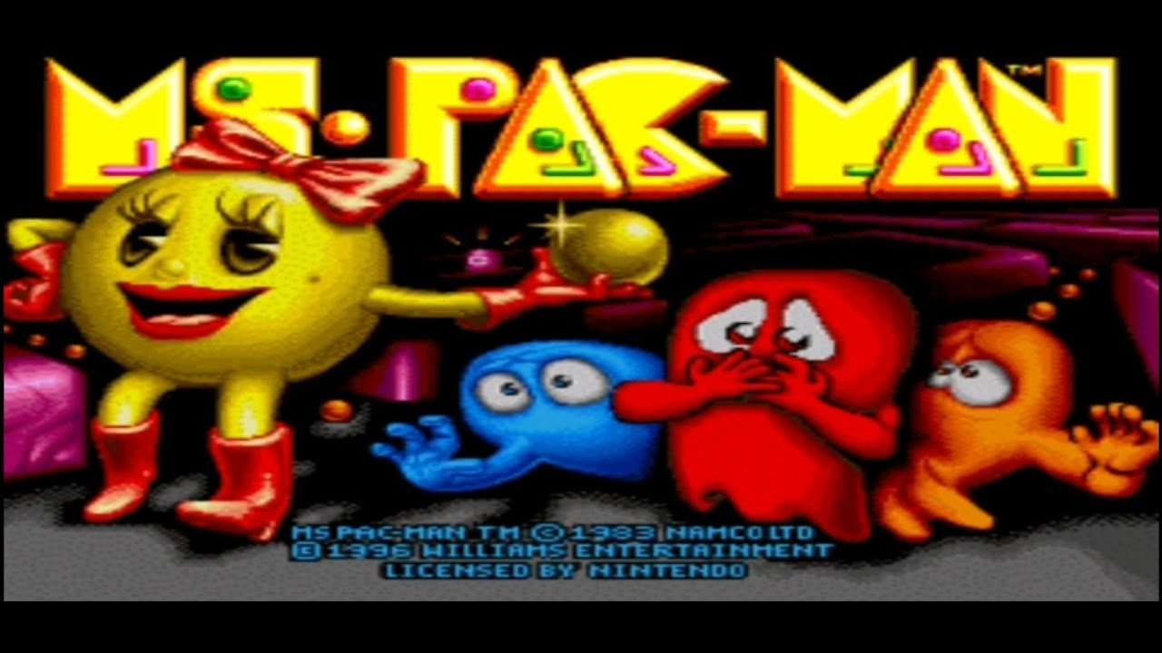 Ms. Pac-Man SNES Gameplay - YouTube