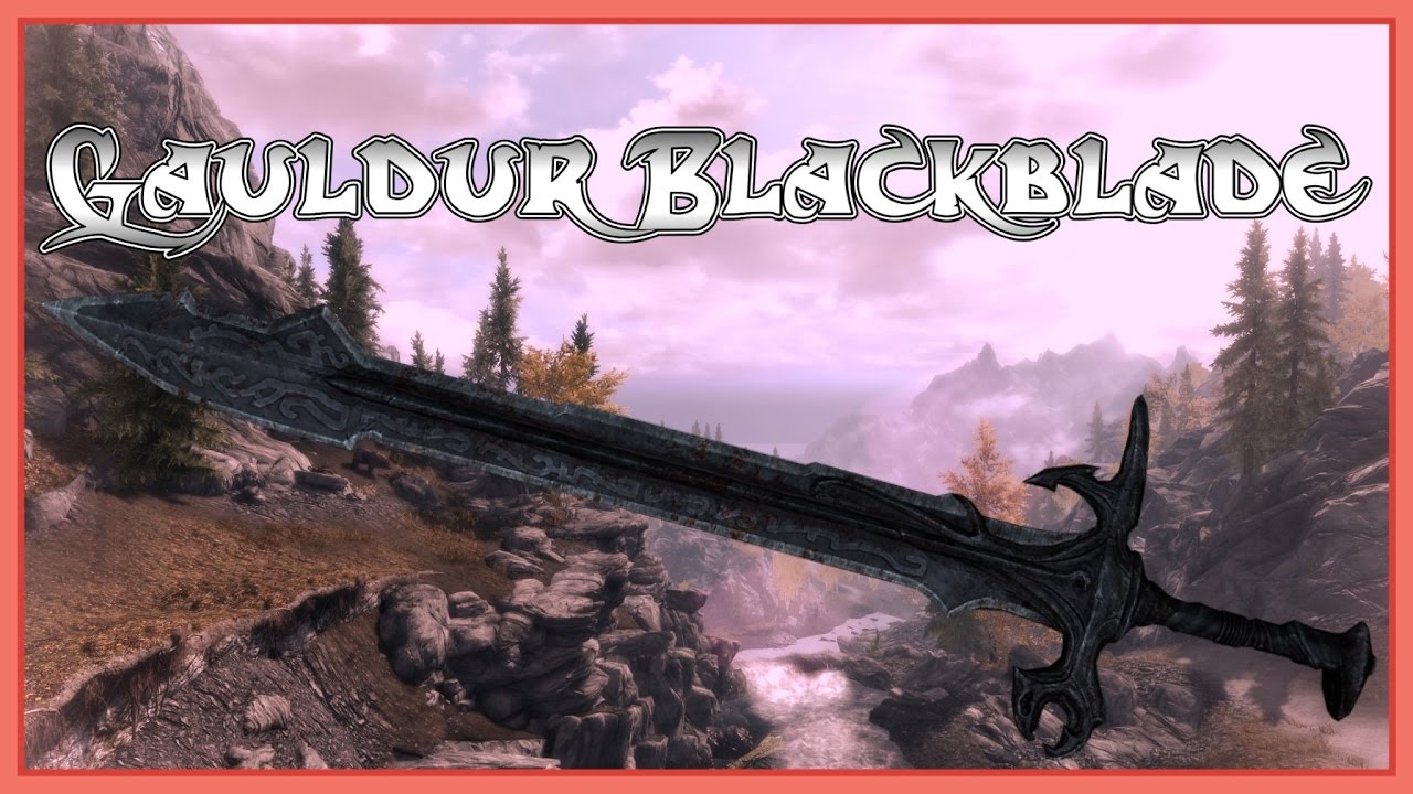 Skyrim SE: How to Get the Gualdur Blackblade (Unique Weapon) - YouTube