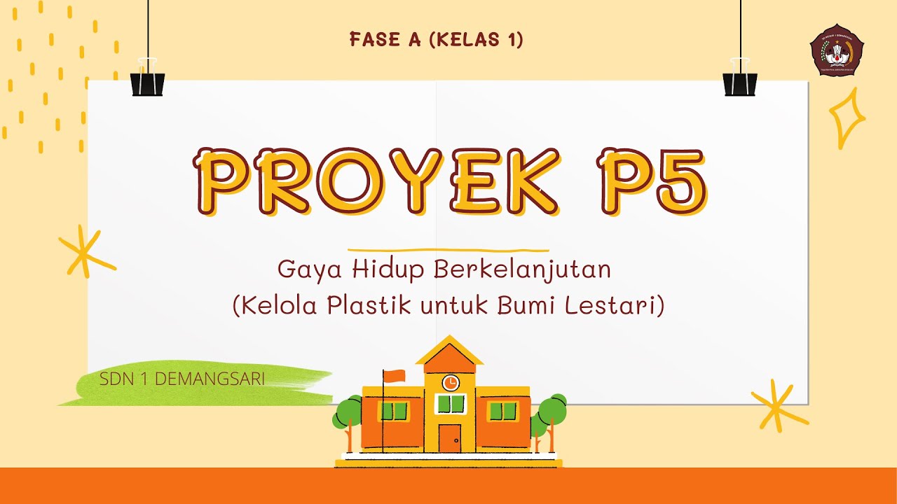 P5 Fase A Kelas 1 Tema Gaya Hidup Berkelanjutan - YouTube