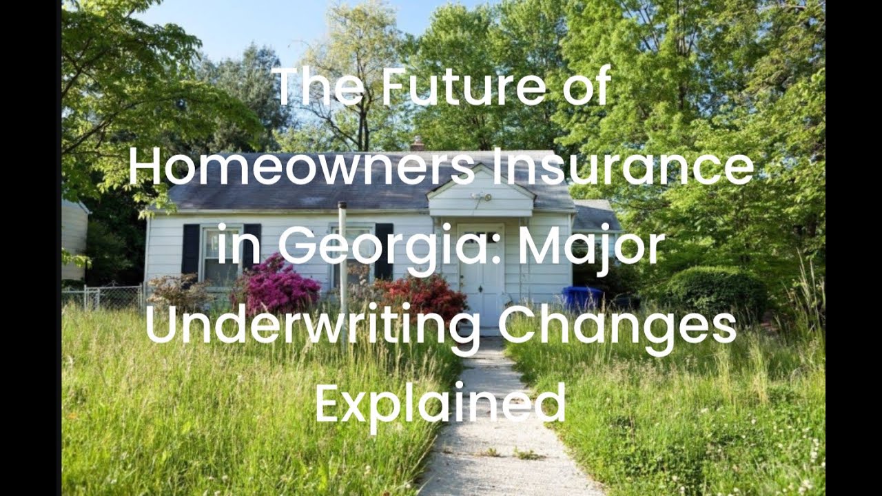 The Future of Homeowners Insurance in Georgia Major Underwriting ...