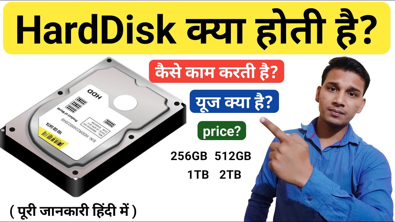 HardDisk क्या होती है? | What is Hard Disk Drive in Hindi? | How HDD ...