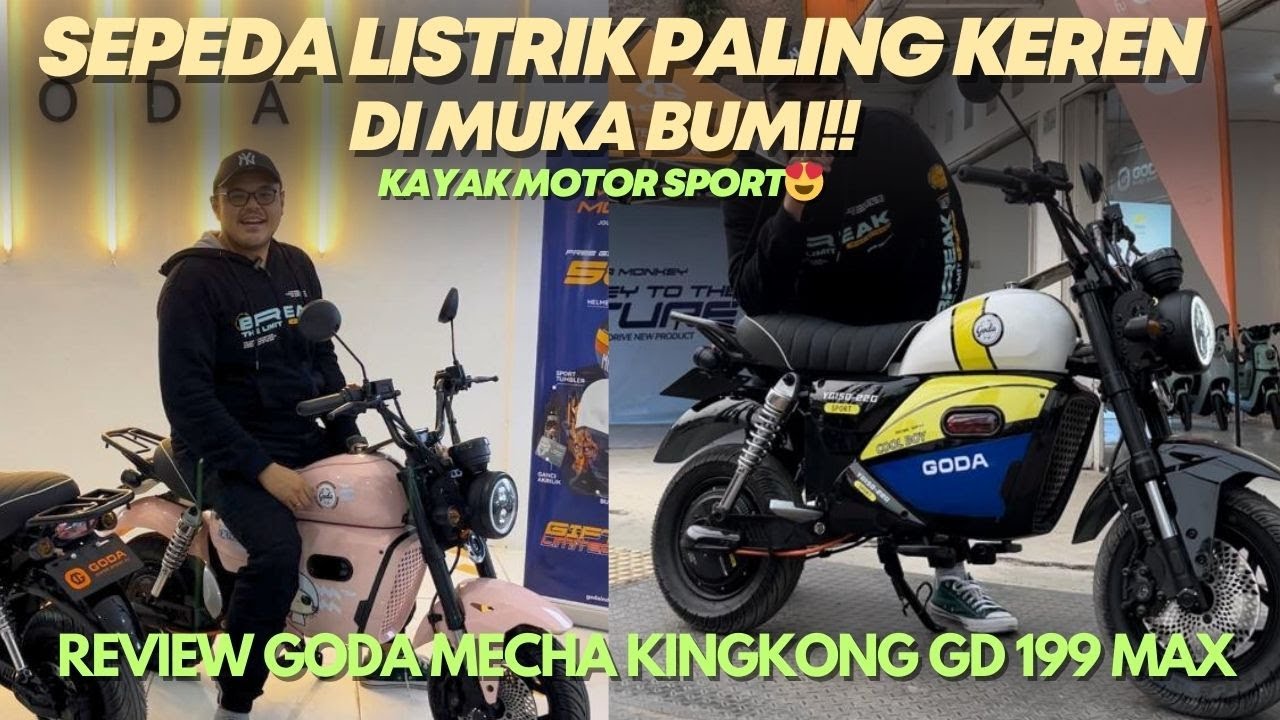 SEPEDA LISTRIK PALING KECE DI MUKA BUMI😍 KAYAK MOTOR SPORT! REVIEW GODA ...