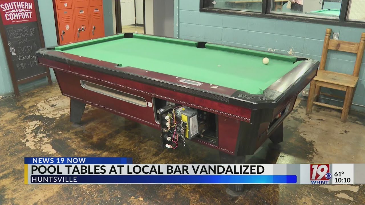 Pool Tables at Local Bar Vandalized | May 5, 2025 | News 19 at 10 p.m ...