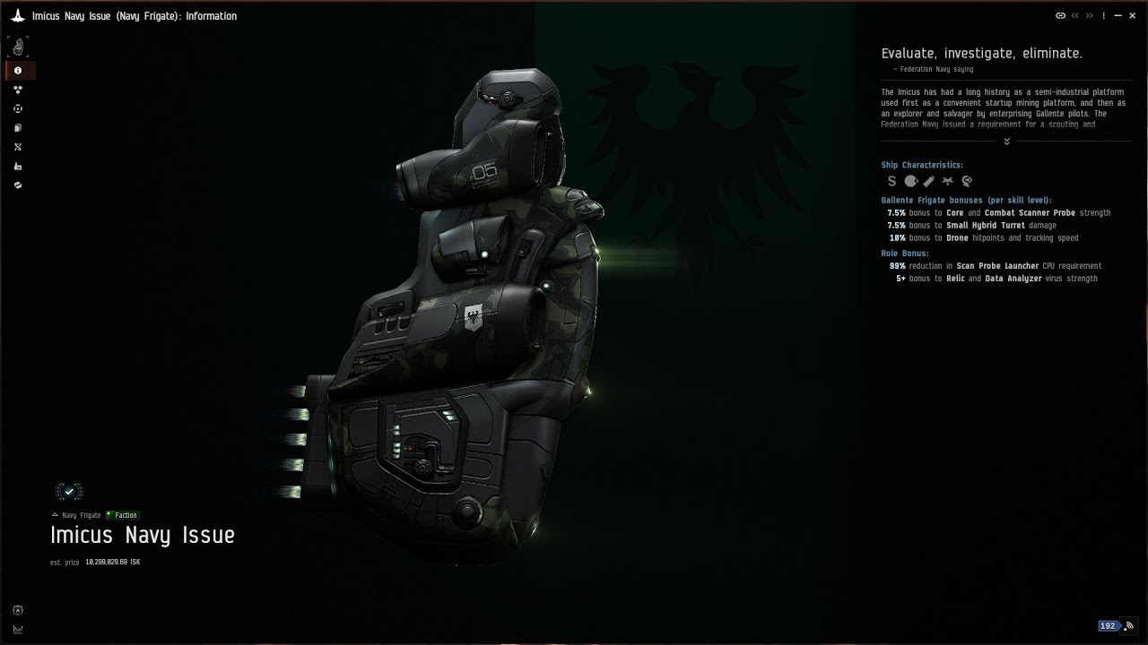 Imicus Navy Issue 16k EHP - YouTube