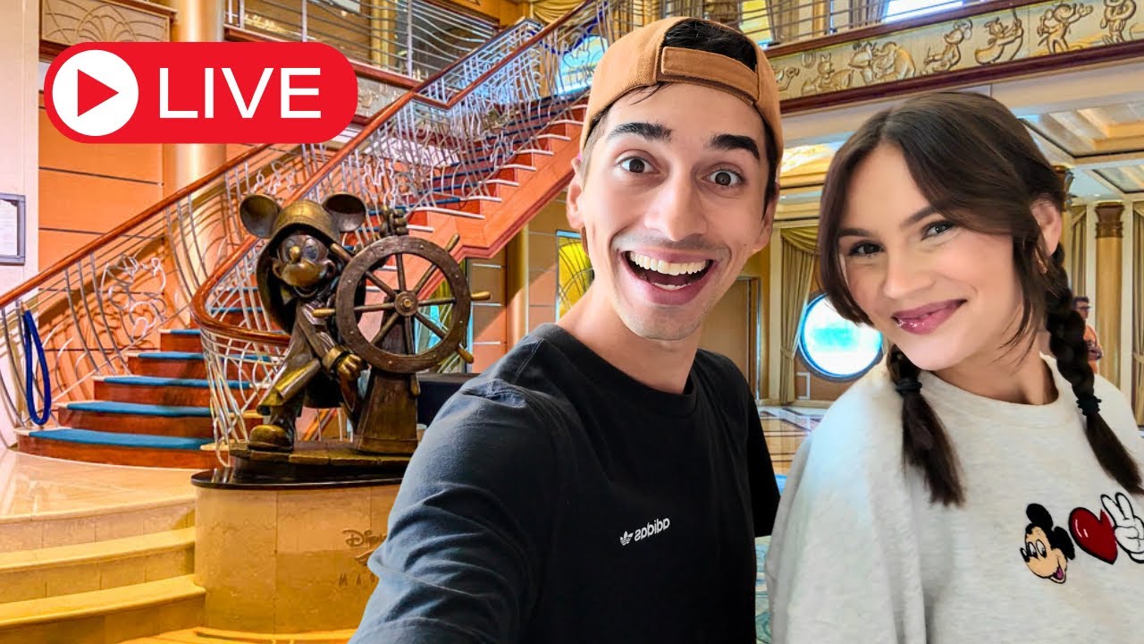 🔴 Live From The Disney Magic With Krista! Our FIRST Time On This Disney ...