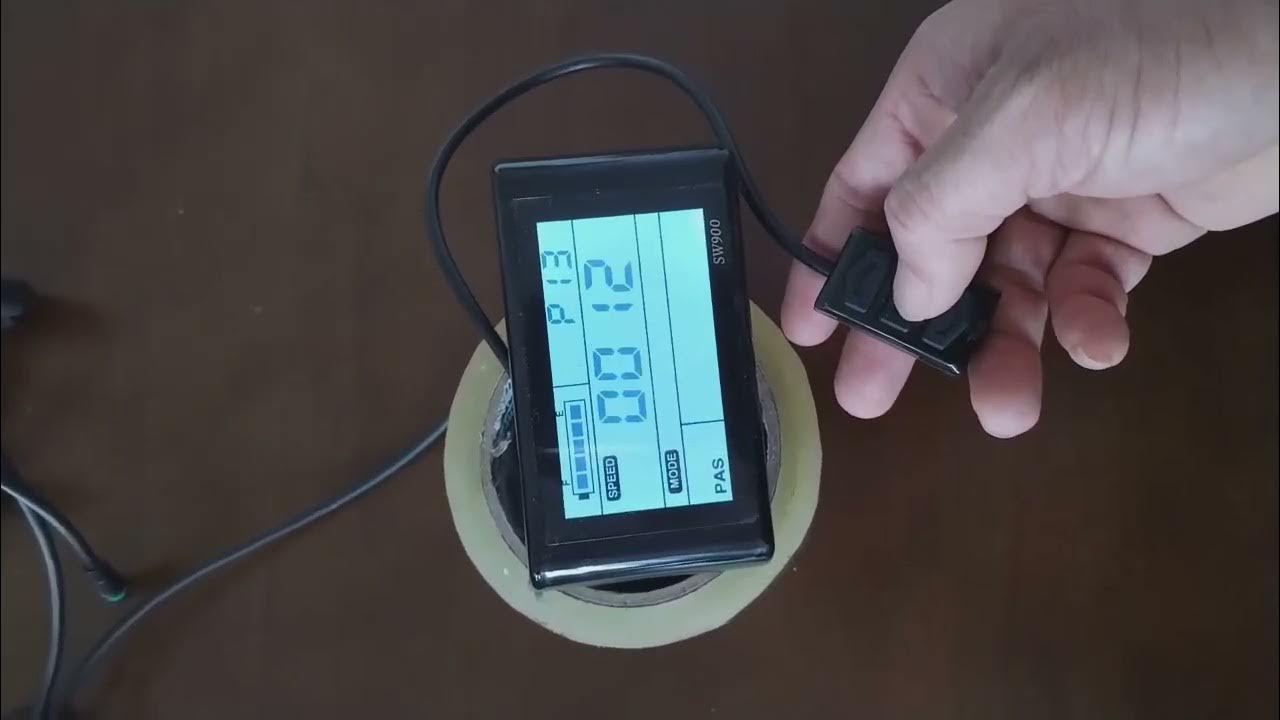 how to go the value setting page of SW900 LCD Display - YouTube