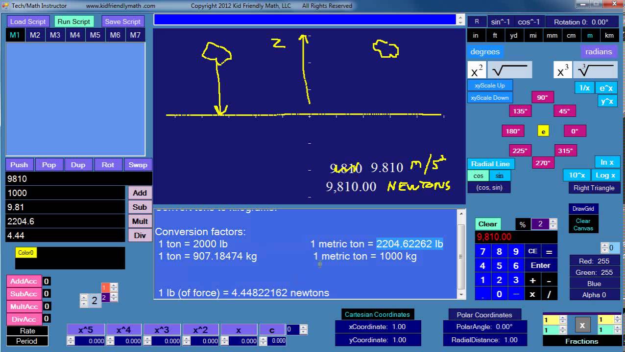 Convert Tons To Pounds Kilograms To Newtons Newtons To Pounds YouTube