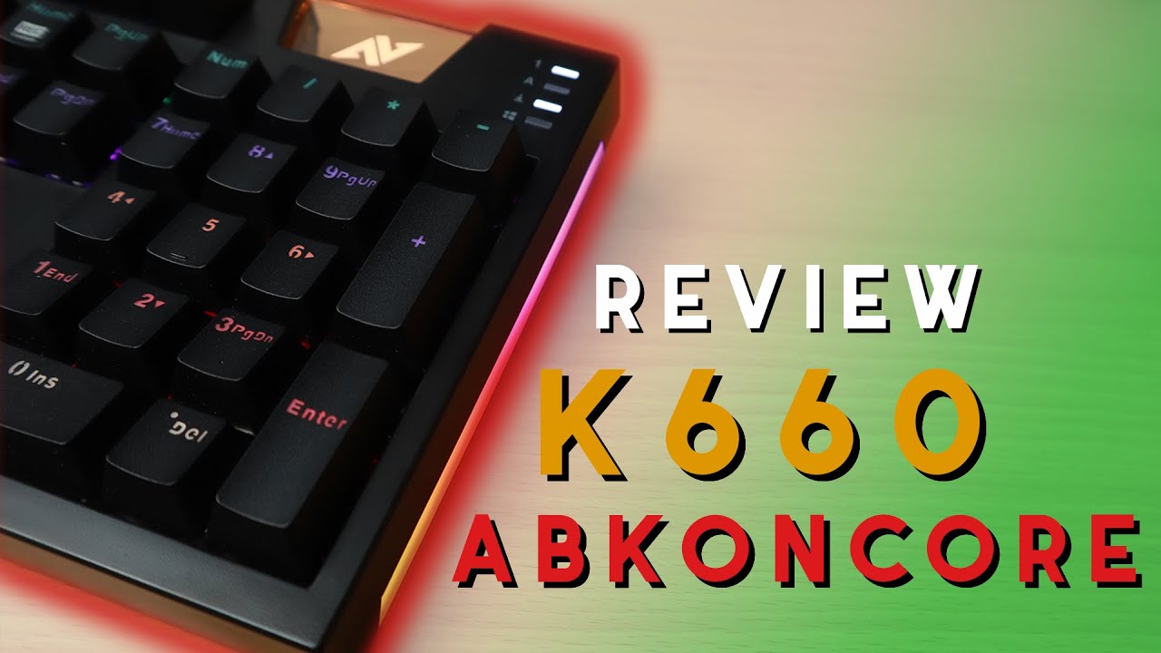 Abkoncore K660 Keyboard Review! | Full-size keyboard lincah! - YouTube