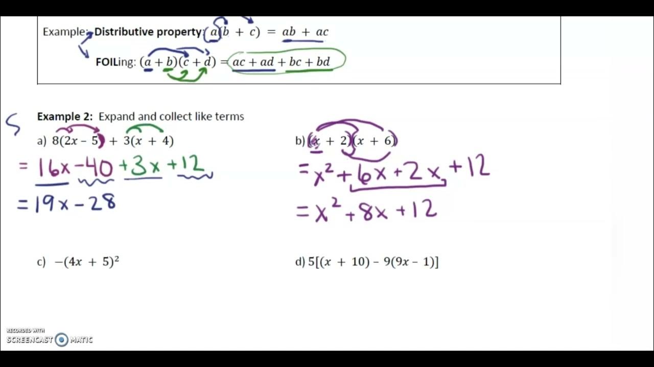 MHF4U 0.1 Review of Adding and Subtracting Polynomials - YouTube