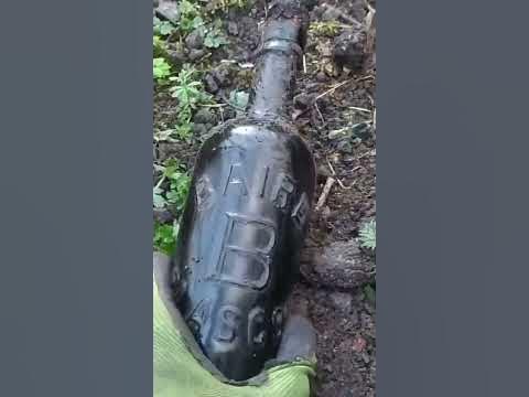 bairds of glasgow beer bottle found found bottle digging scotland - YouTube