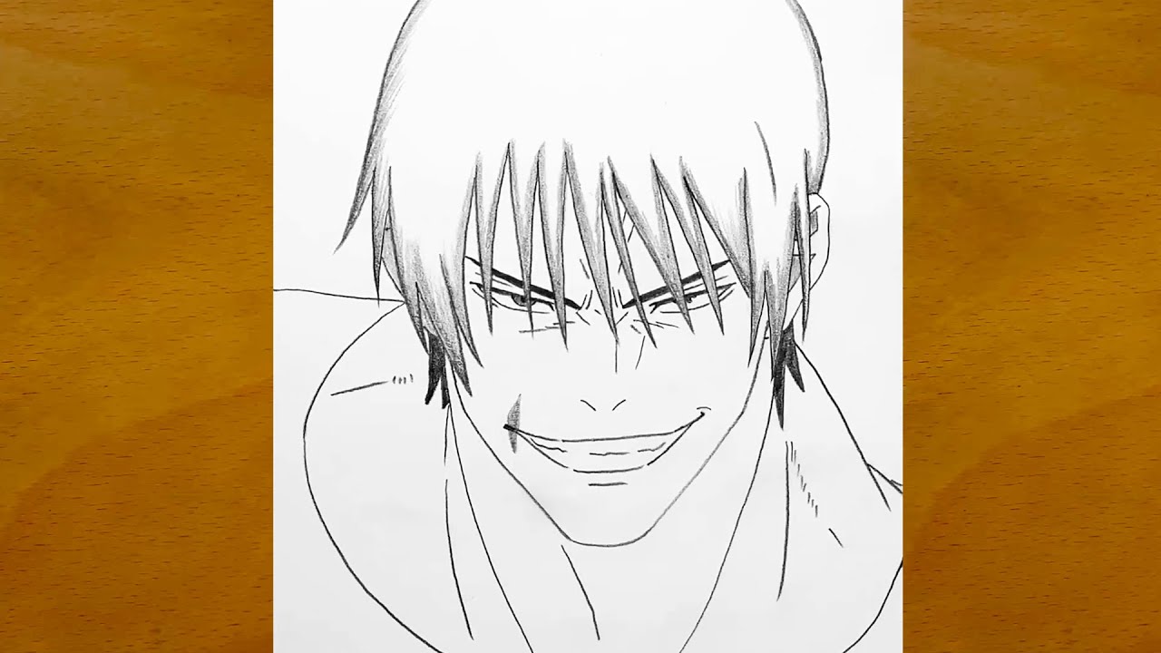 How to draw Toji Fushiguro step by step || Jujutsu Kaisen drawing ...