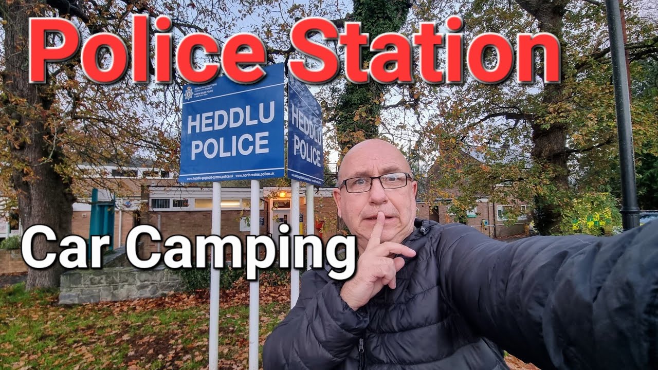STEALTH CAR CAMPING behind a POLICE STATION | Llanrwst - YouTube