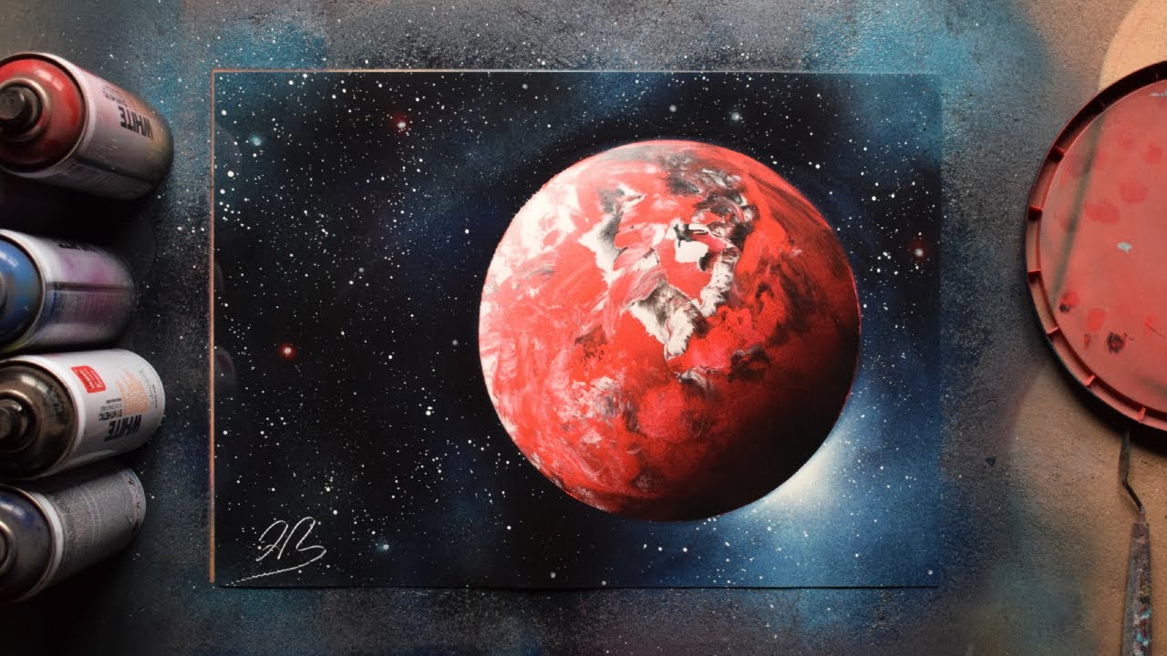 The Red Planet Spray Paint Art YouTube the-red-planet-spray-paint-art-youtube