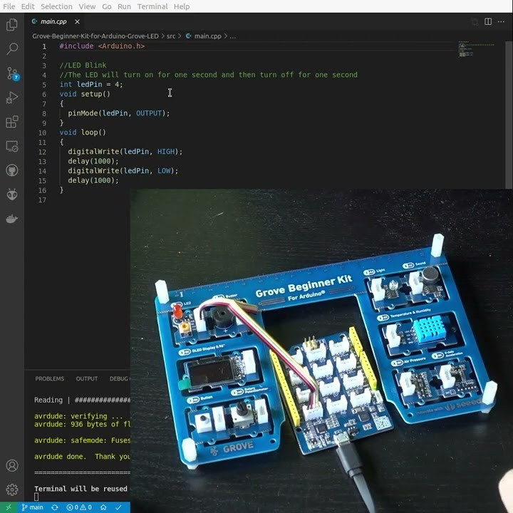 Grove Beginner Kit for Arduino - Grove LED - YouTube