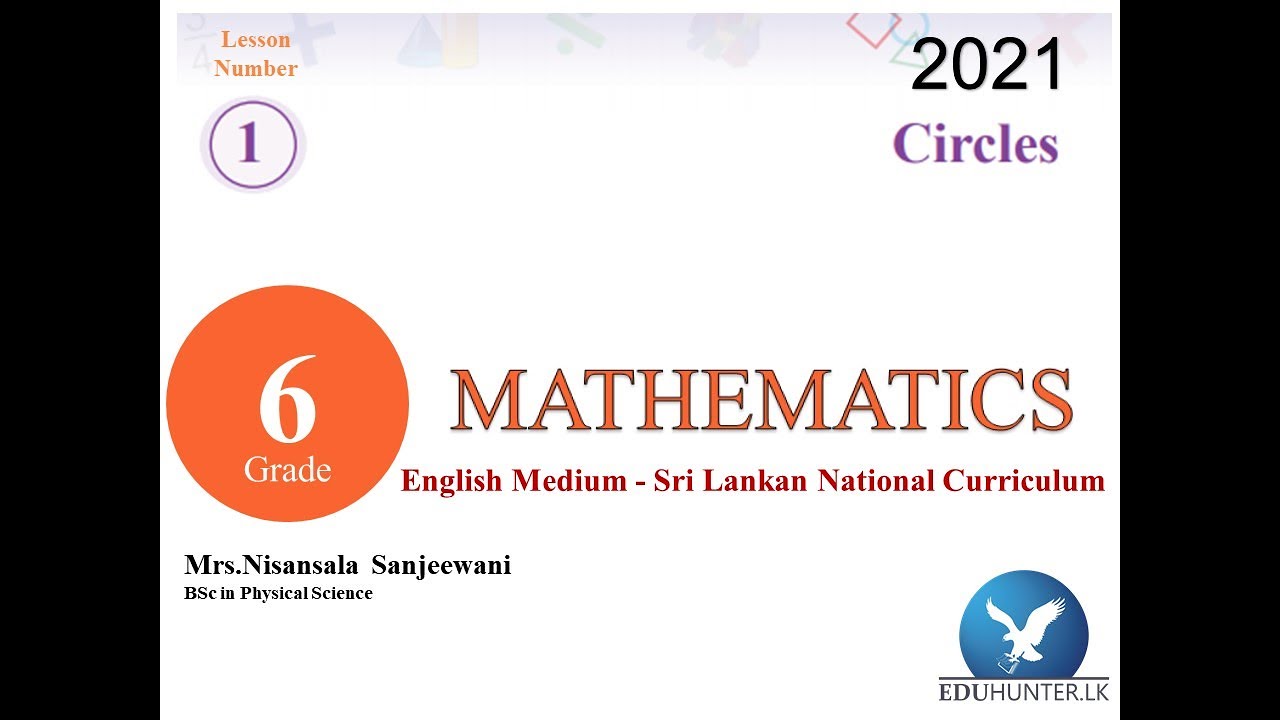 Circles - Grade 6 - 1st lesson - English Medium - Sri Lankan National ...