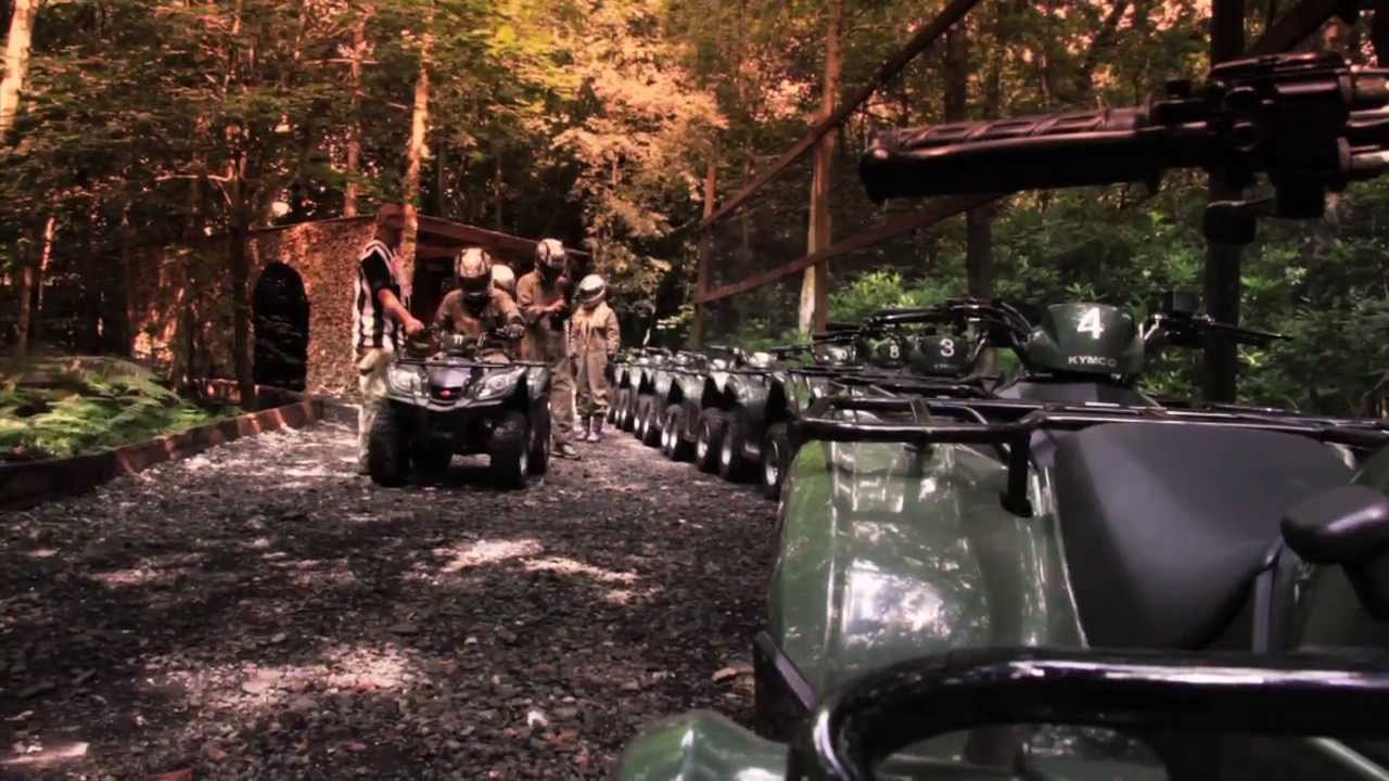 Quad trekking at NPF bassetts Pole - YouTube