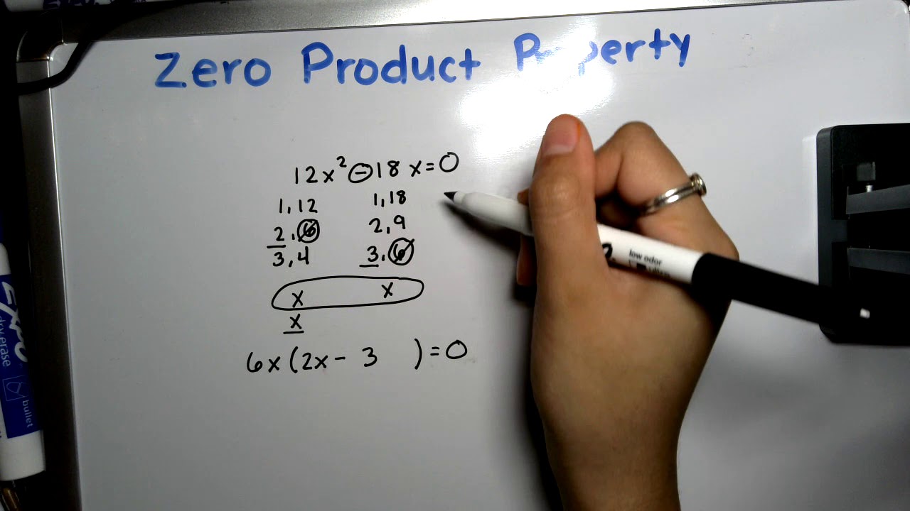 Zero Product Property 3 YouTube Zero Product Property 3 YouTube