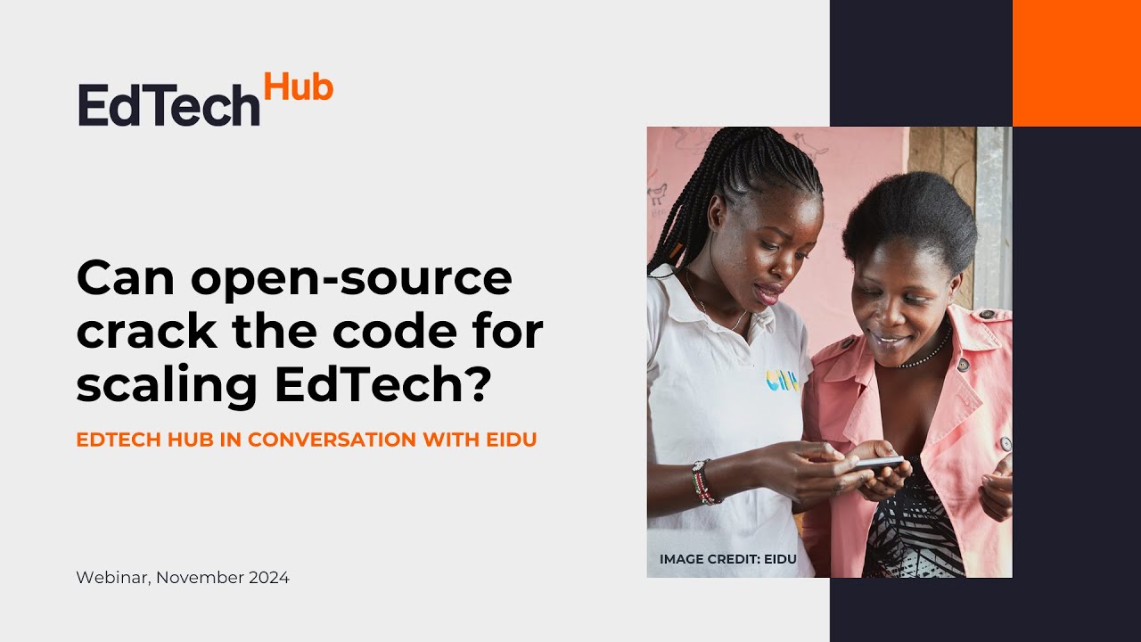 Can open source crack the code for scaling EdTech? - YouTube