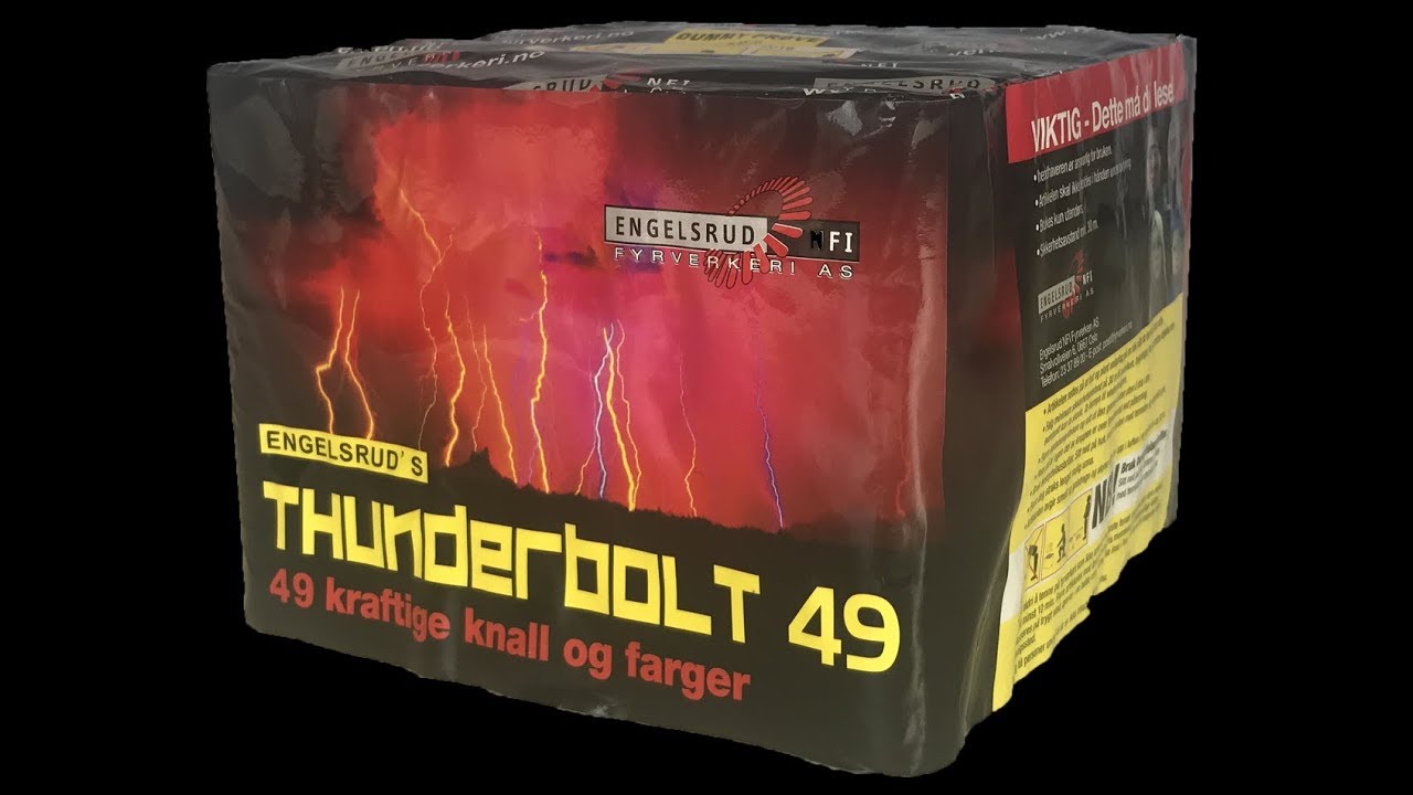 Thunderbolt (Engelsrud) 2018 4K Fireworks/Fyrverkeri - YouTube