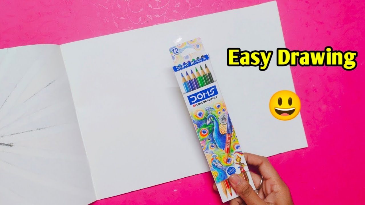 Easy drawing with pencil colours in tamil/craft tamil - YouTube