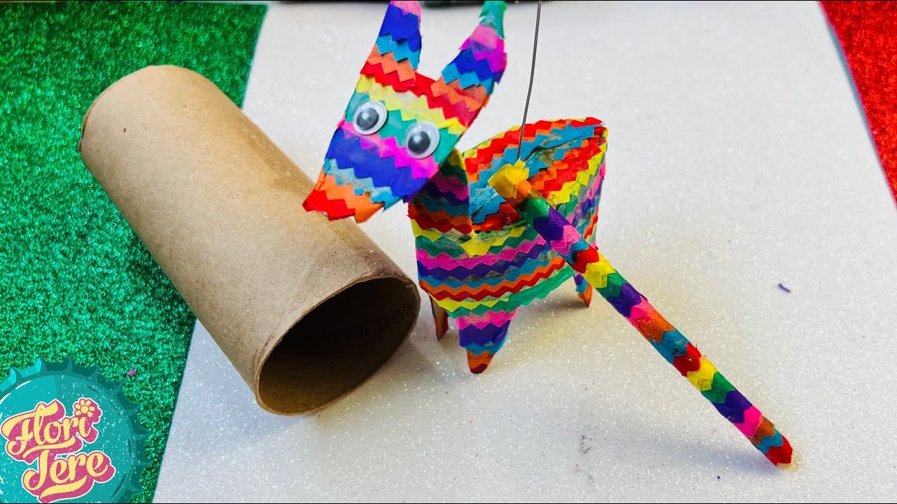 Mini Piñata 🪅 de Burrito con Tubo de cartón!! #FiestasPatrias 2022 ...