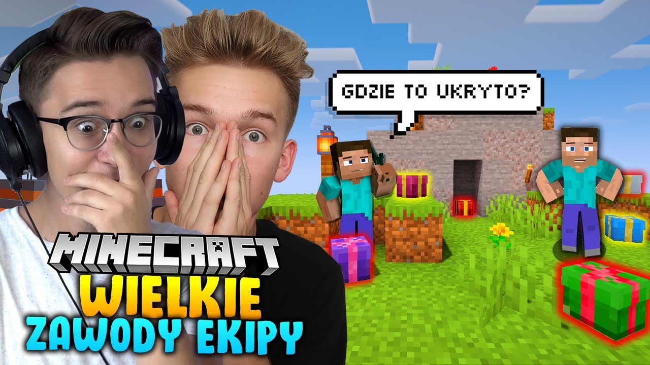 WIELKIE ZAWODY EKIPY w MINECRAFT | Kaluch Sheo Ospanno - YouTube