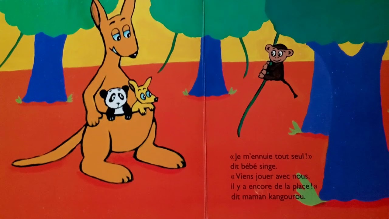 livre "Nounou kangourou" lecture à voix haute/reading aloud in French ...