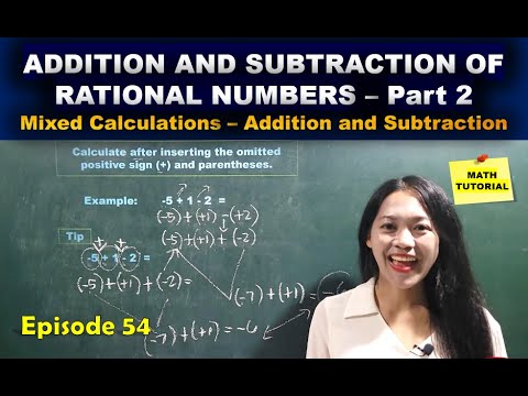 ADDITION AND SUBTRACTION OF RATIONAL NUMBERS PART 2 - MIXED ...