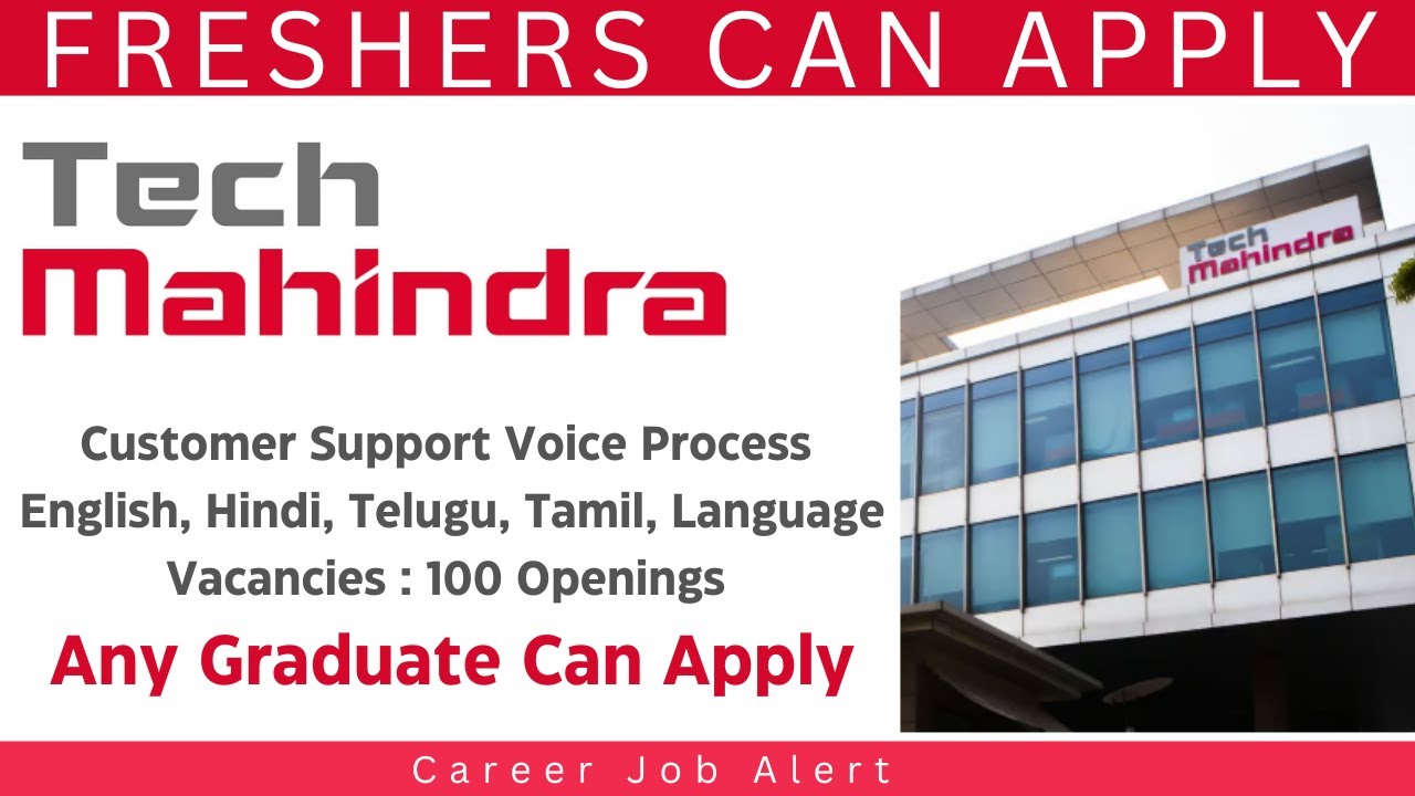 Tech Mahindra Recruitment 2024 | Freshers | Voice Process | Any Diploma ...