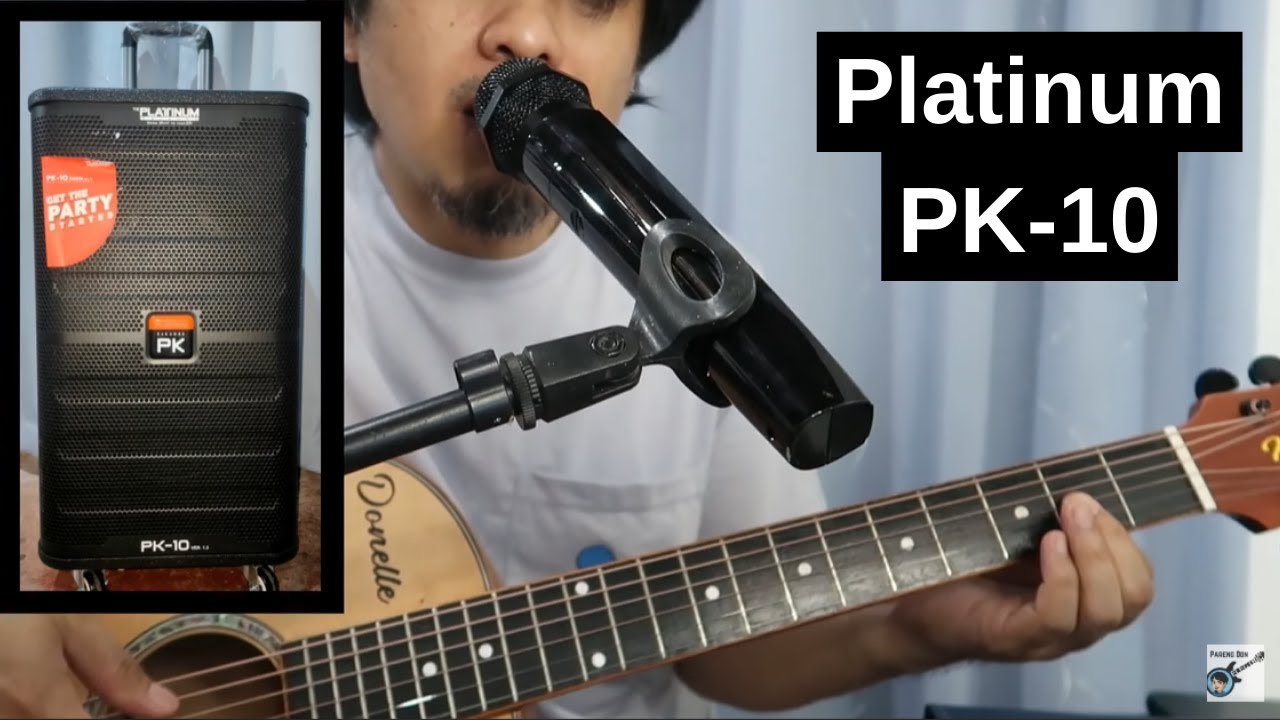 Platinum Karaoke PK-10 (break in) Trolley Speaker Demo - YouTube