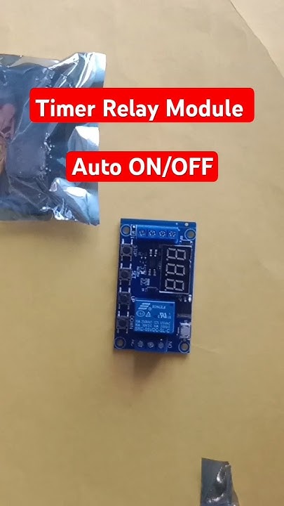 Relay delay timer module, timer relay module #shorts #shortvideo # ...