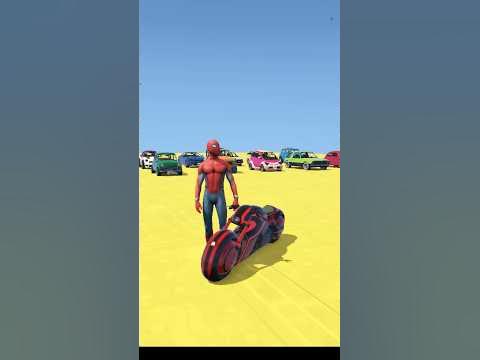 GTA 5 Epic Ragdolls | Superhero Bike Racing | Spiderman Jumps / Fails ...