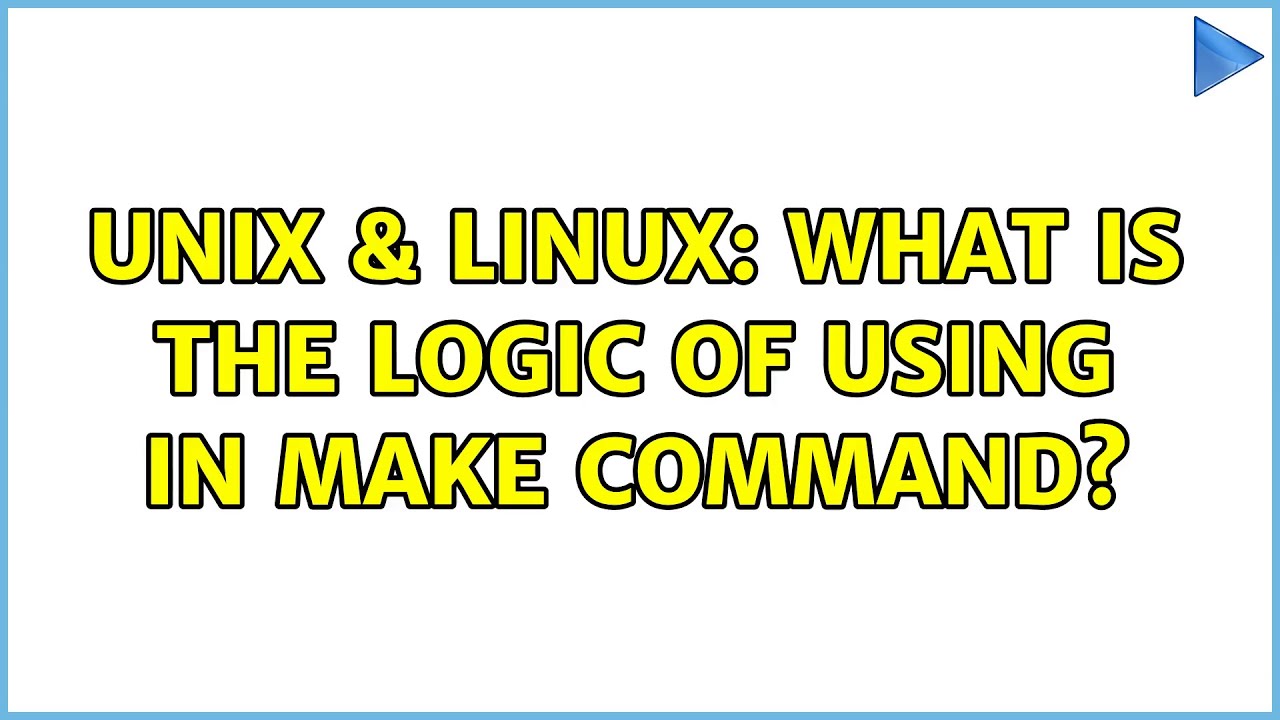 Unix And Linux What Is The Logic Of Using Nproc 1 In Make Command Youtube 0341