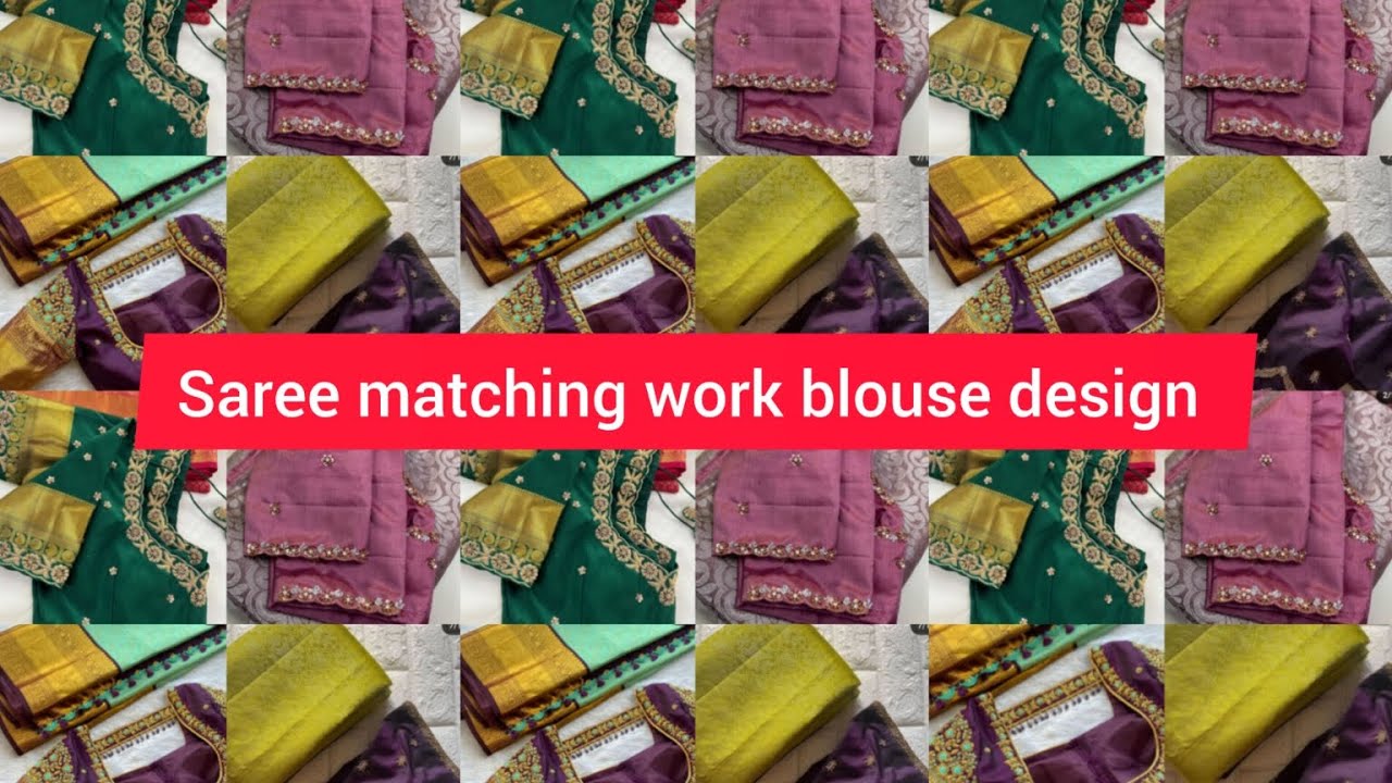 simple and heavy work design function wear blouse back neck and sleeves ...