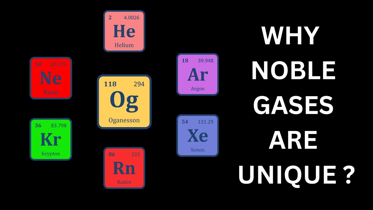 Why Noble Gases Are Unique? 🔥 | Easy Chemistry Explained | Chemistry ...