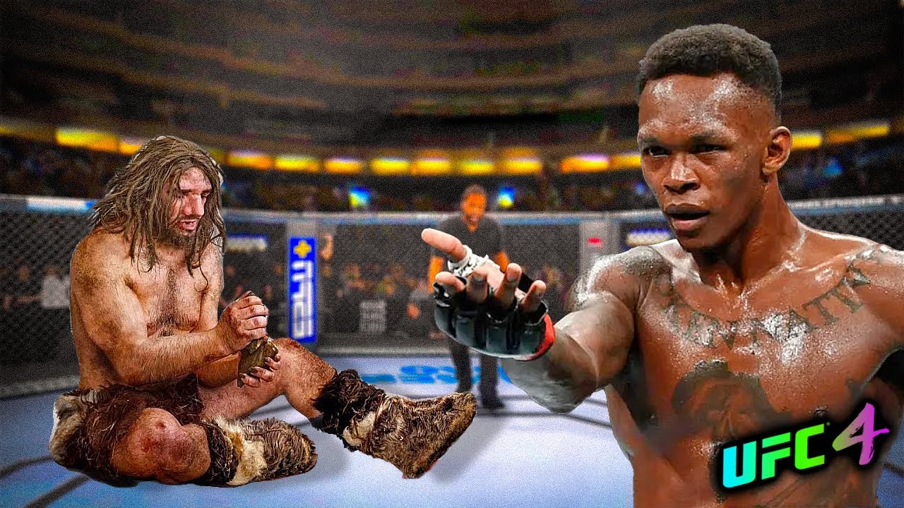 Israel Adesanya vs. Homo Neanderthal (EA sports UFC 4) - YouTube