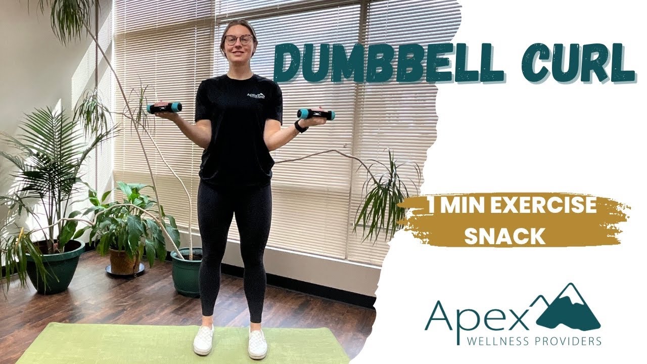 Dumbbell Curl - 1 Min Exercise Snack (Easy Exercises) - YouTube