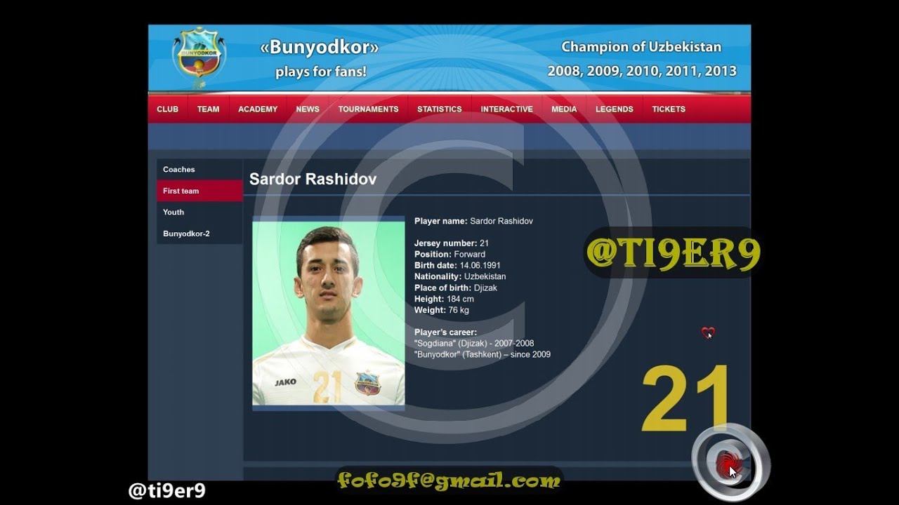 معلومات كاملة عن (ساردور رشيدوف) Sardor Rashidov - All Goals & Assists ...